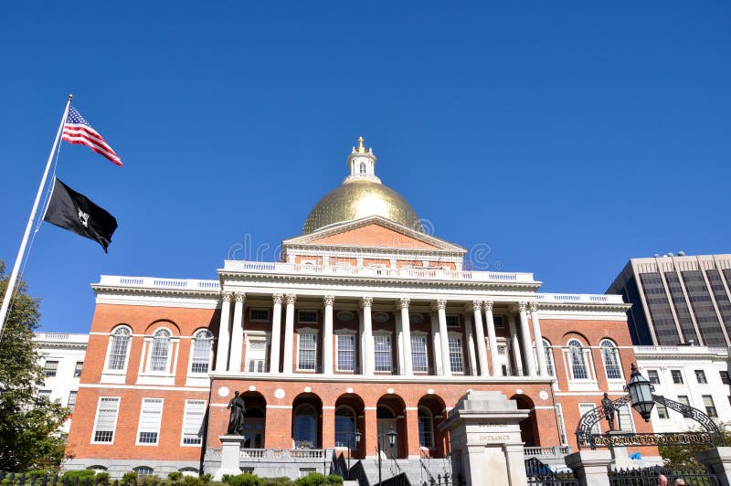 The Massachusetts State House, Boston, USA Stock Image - Image of ...