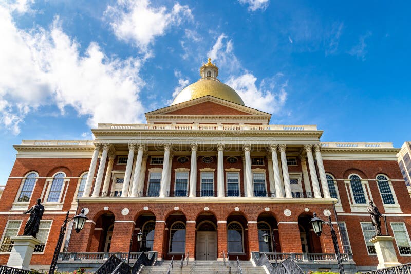 Massachusetts State House in Boston Editorial Stock Image - Image of ...