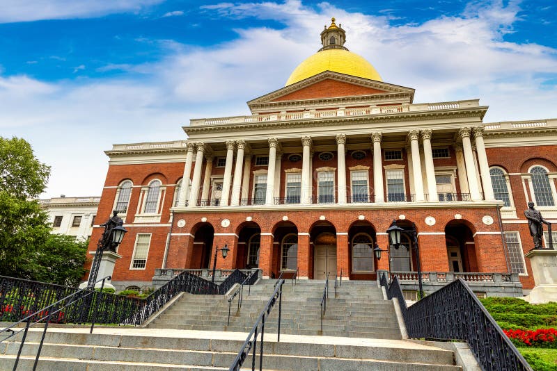 Massachusetts State House in Boston Stock Image - Image of freedom ...
