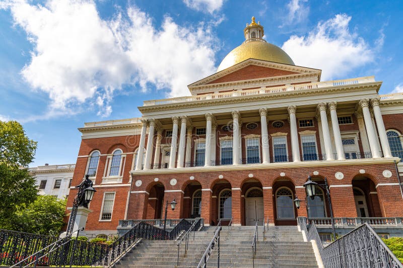 Massachusetts State House in Boston Stock Image - Image of freedom ...