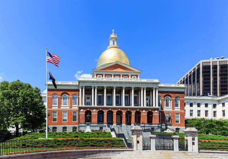 Massachusetts State House stock image. Image of state - 100109683