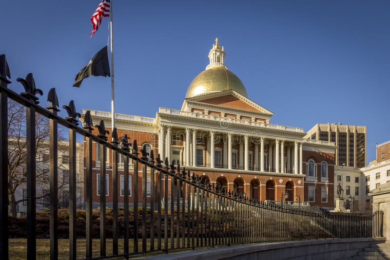 Massachusetts State House editorial stock photo. Image of politician ...