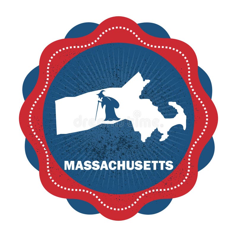 Massachusetts State Map. Vector Illustration Decorative Design Stock ...
