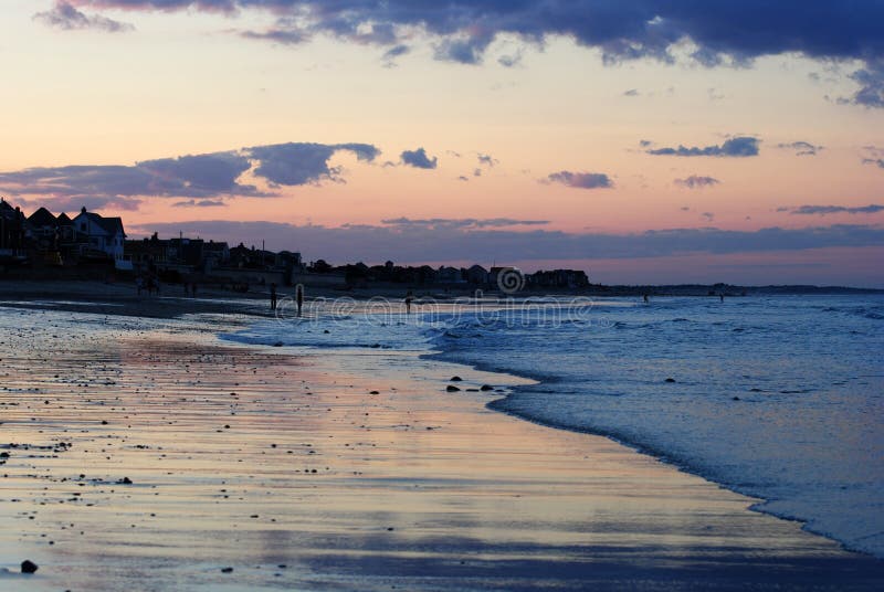 Massachusetts Sunset stock photo. Image of water, ocean - 39287094