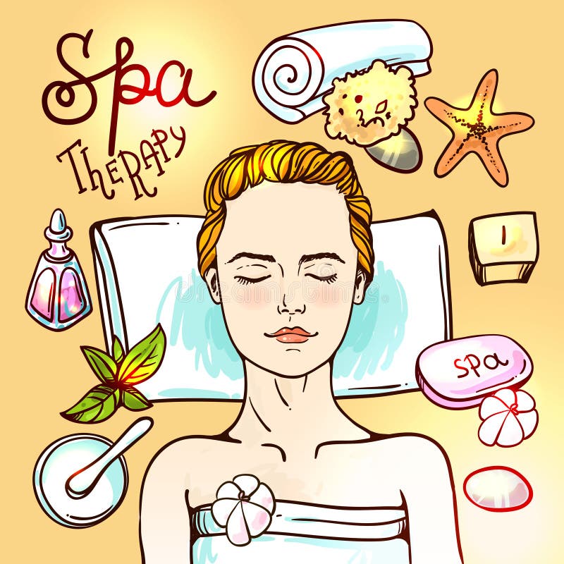 Massage De Attente De Station Thermale De Femme De Station Thermale