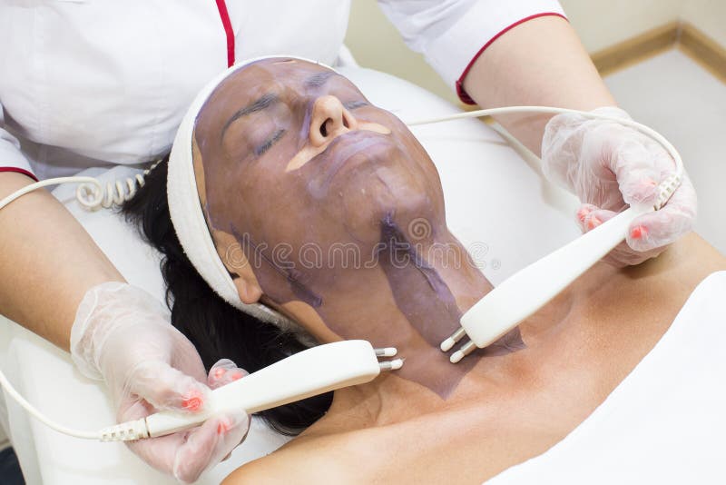 Massage and Facials in Beauty Salon Stock Photo - Image of care, face ...