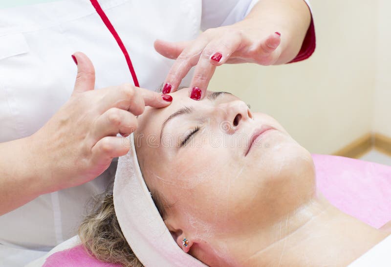 Massage and Facials in Beauty Salon Stock Image - Image of facials ...
