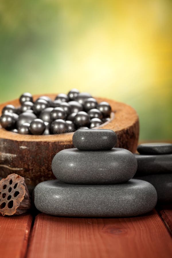 Massage hot stones stock image. Image of glycerine, aromatherapy - 17823749
