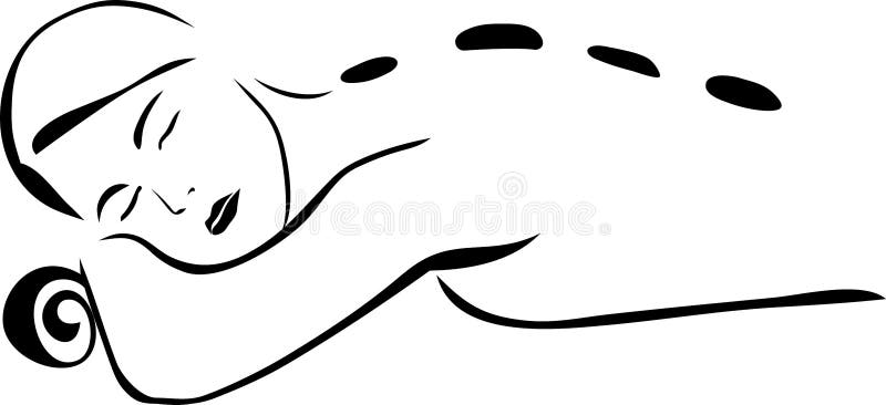 Colored Hand Sketch Massage Stock Vector Illustration Of Massage