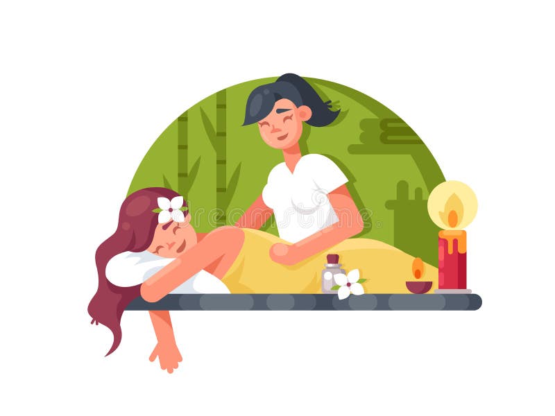 Massage Room Spa Stock Vector Illustration Of Aroma 87249276