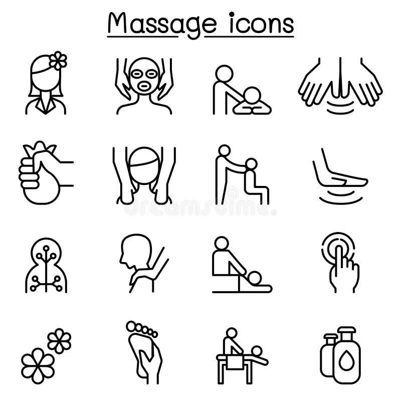 Line Massage Stock Illustrations 20 722 Line Massage Stock