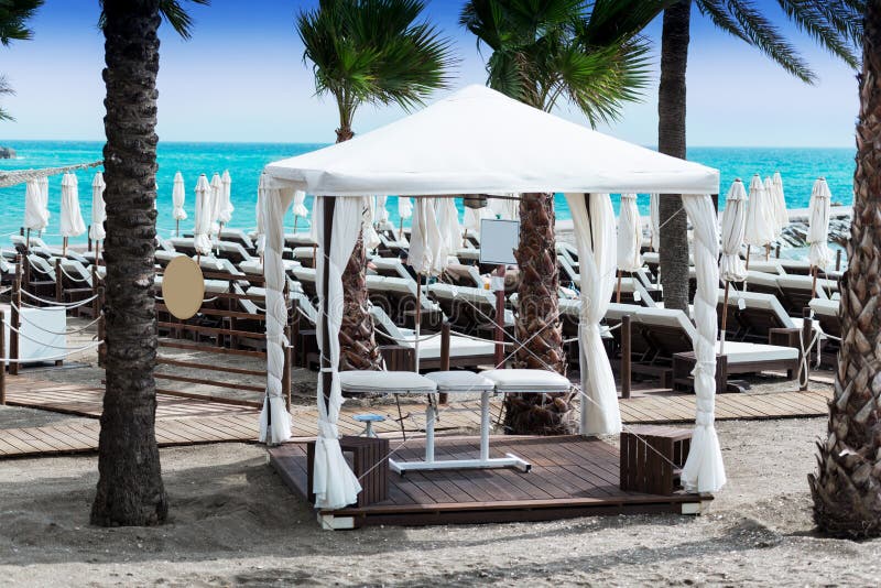 Beach Shezlong stock image. Image of travel, items, faces - 53804725