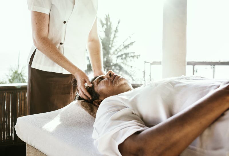 Massage Therapist Massaging at a Spa Stock Image - Image of massaging ...