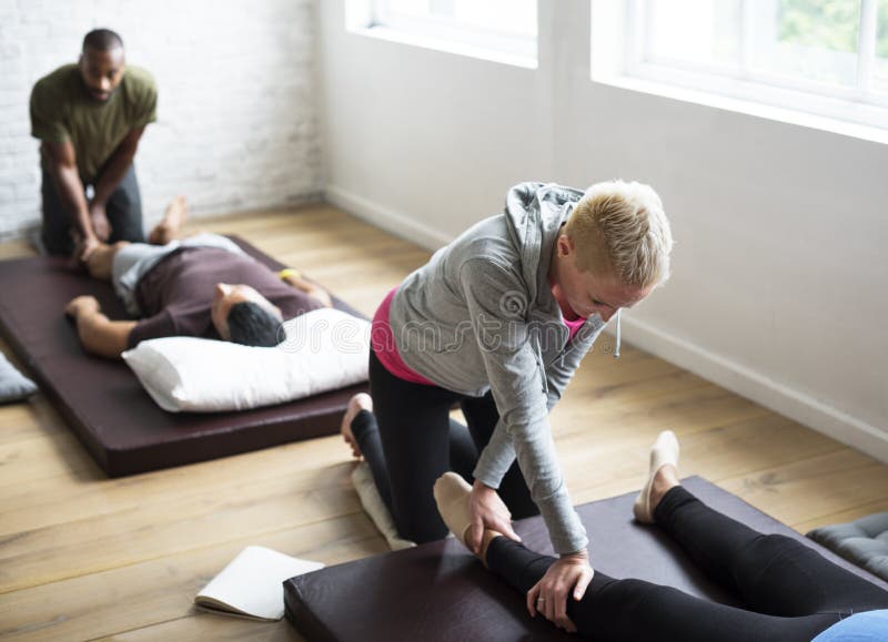 Health Wellness Massage Training Concept Stock Image - Image of ...
