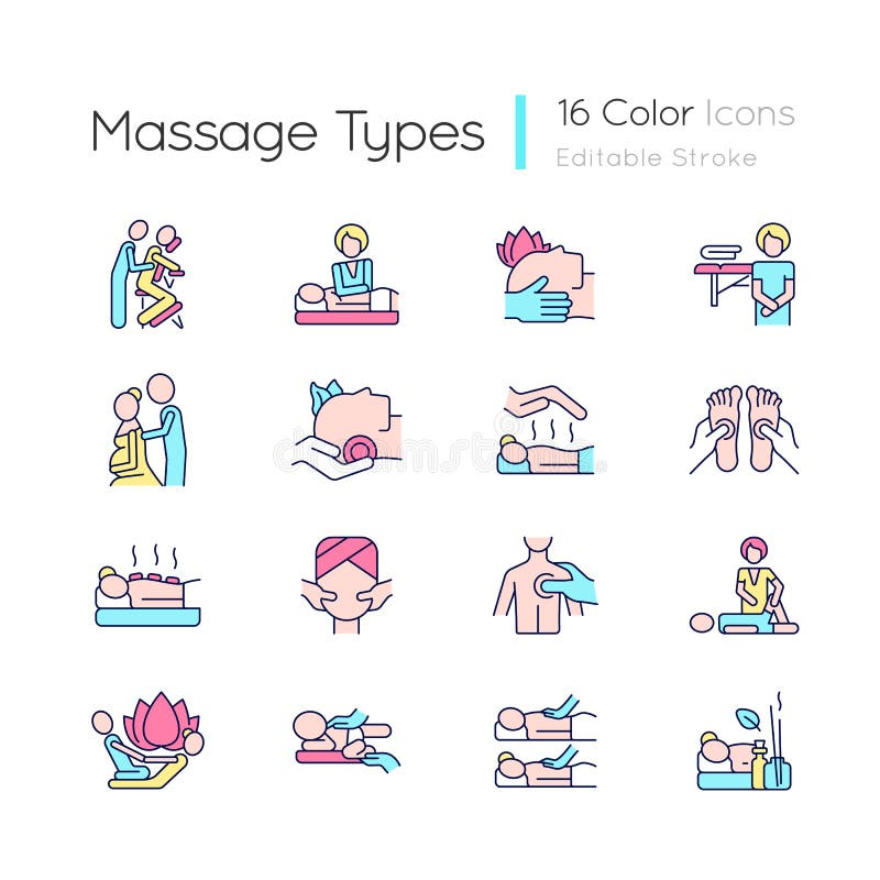 Massage Types RGB Color Icons Set Stock Vector - Illustration of ... Massage Types RGB Color Icons Set Stock Vector - Illustration of ...