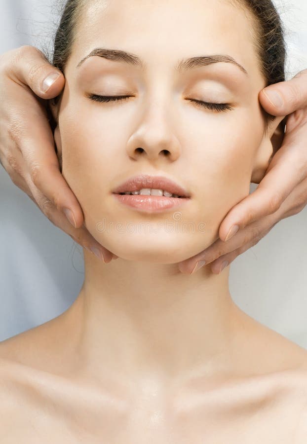 Massaged stock photo. Image of head, caucasian, hand, serene - 9101322