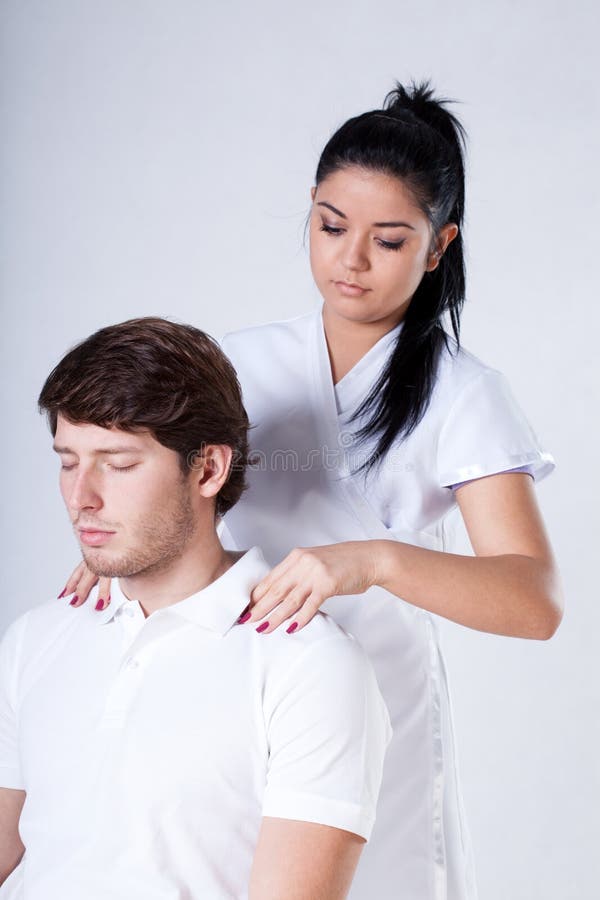 Massaging a client stock photo. Image of sport, health - 38626180