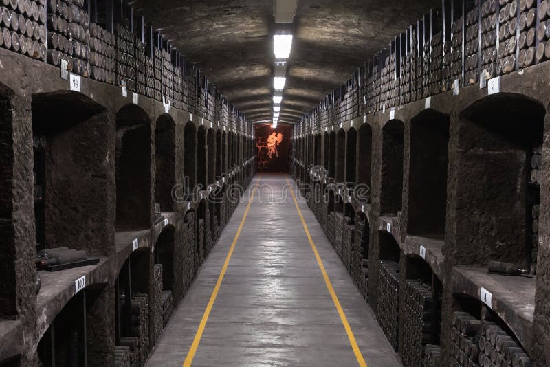 Massandra Winery Interior, Perspective View Editorial Stock Image ...