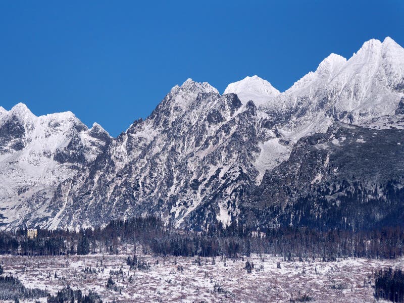 Massifs of High Tatras in Winter Stock Photo - Image of natural ...