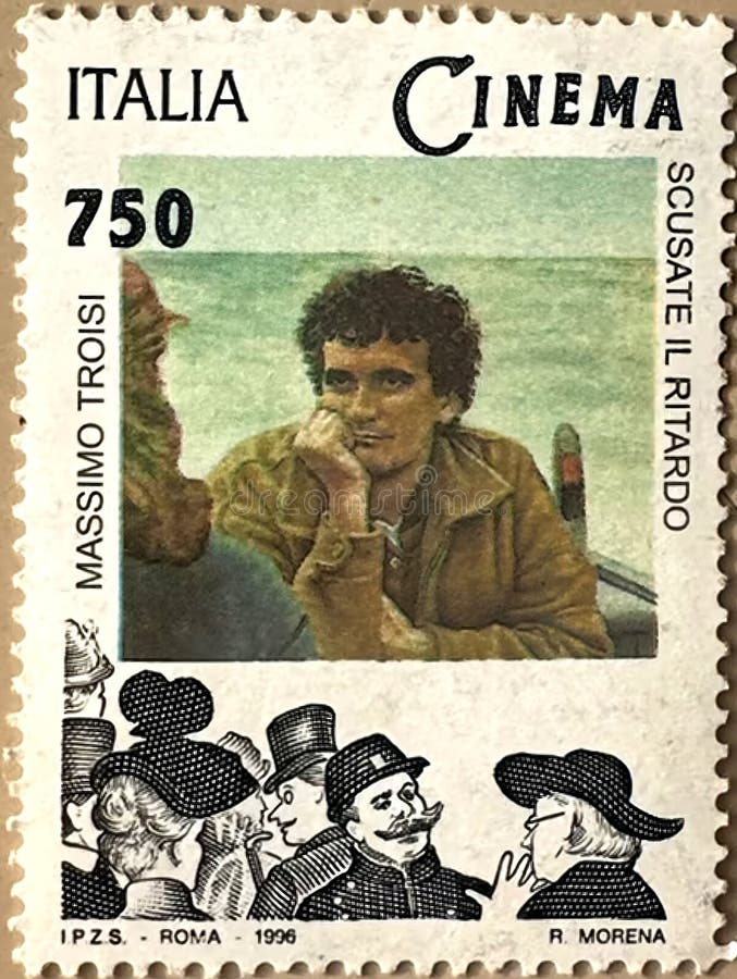 Massimo Troisi on Postage Stamp Editorial Stock Image - Image of ...