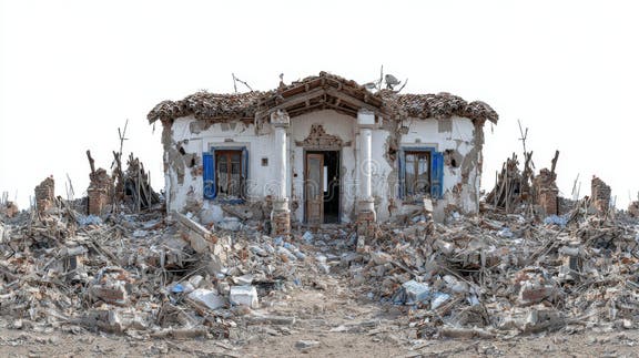 A Massive Accumulation of Construction Waste and Rubble Following a ...