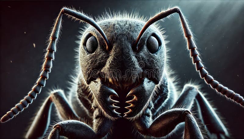 Massive Angry Ant Portrait with Dramatic Lighting and Fierce Expression ...