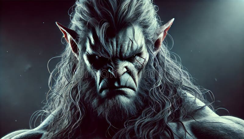 Massive Angry Elf Portrait with Dramatic Lighting and Fierce Expression ...