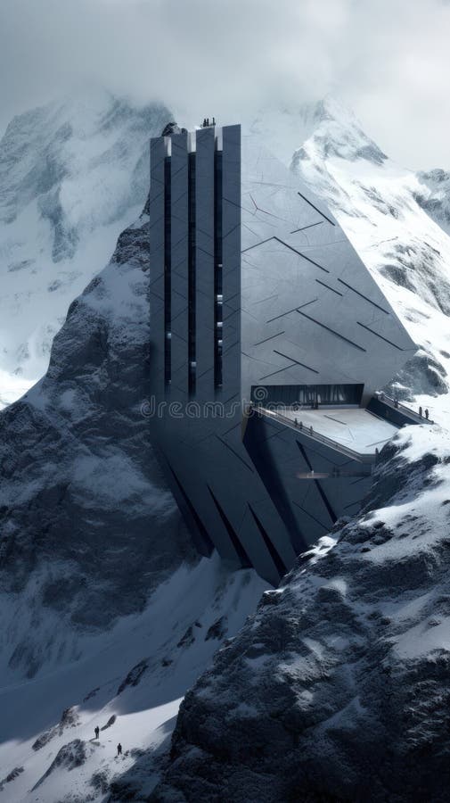 A Massive, Angular Structure Built on the Side of Mount Everest ...