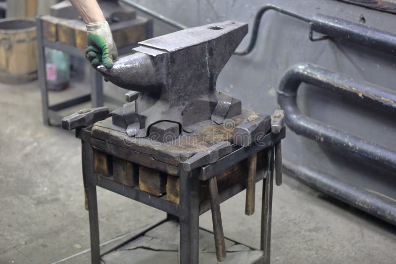 Massive Anvil for Craft Metal Forging Stock Image - Image of iron ...