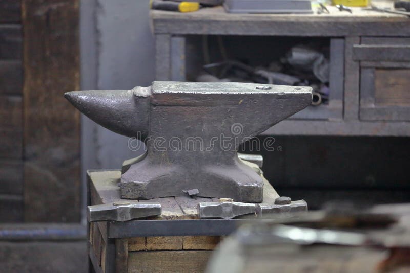 Massive Anvil for Craft Metal Forging Stock Image - Image of metalwork ...