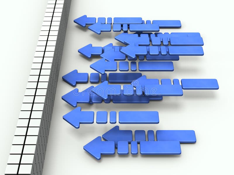 Arrow Wall Blocked Stock Illustrations – 22 Arrow Wall Blocked Stock ...