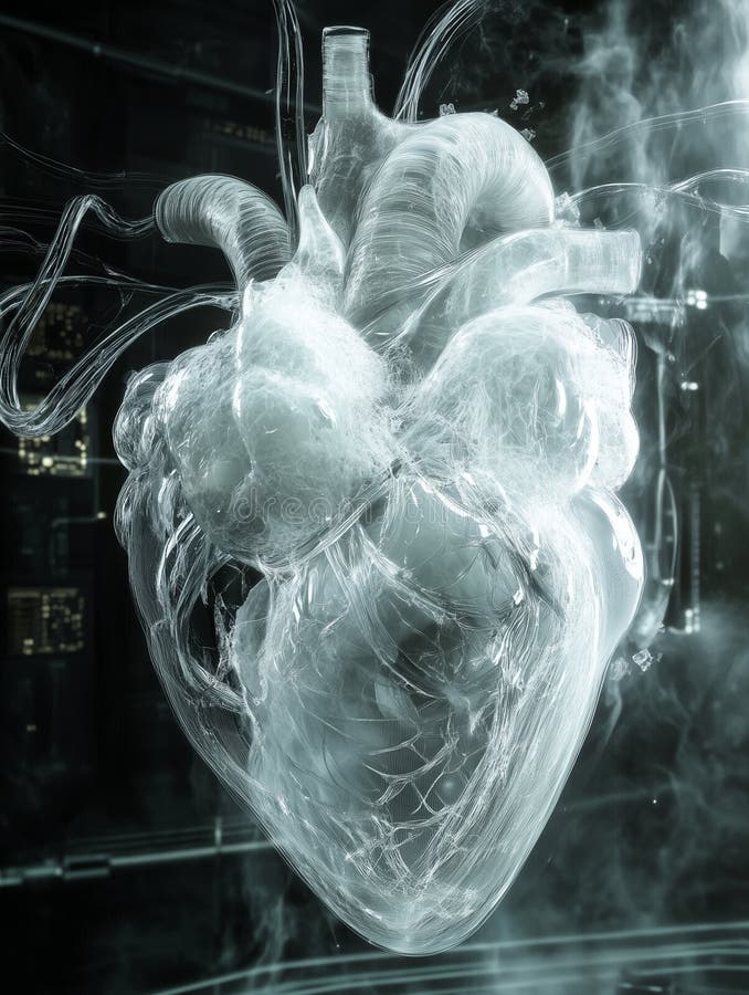 Exploring the Intricate Design of a Massive Artificial Heart within a Futuristic Lab Environment ...
