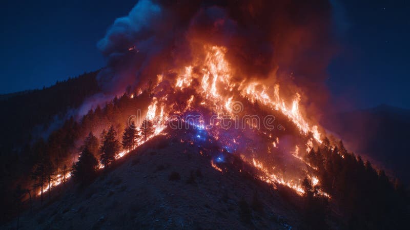 A Massive Blaze is Sweeping through a Vast Section of the Forest ...