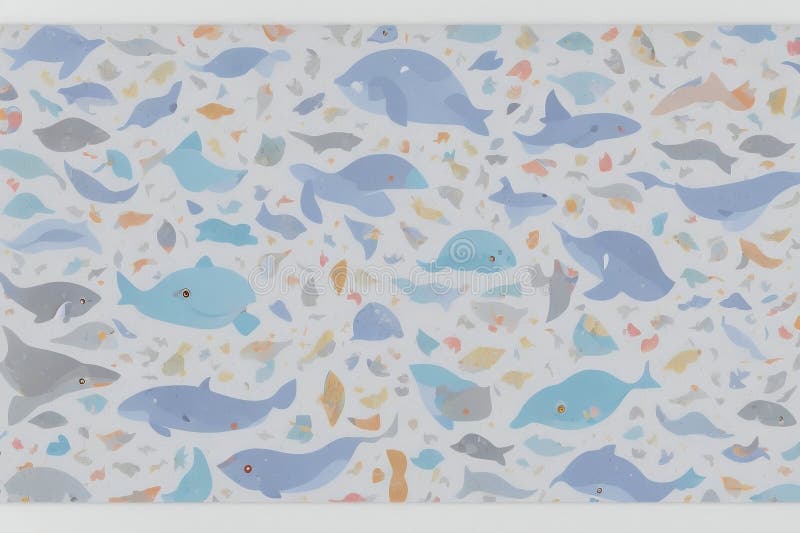 A Massive Blue Whale Swimming Alongside Tiny Fish in the Vast Ocean ...