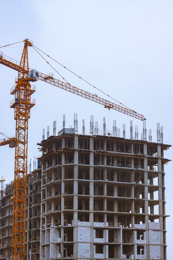 Massive Building Under Construction Stock Photo - Image of concrete ...