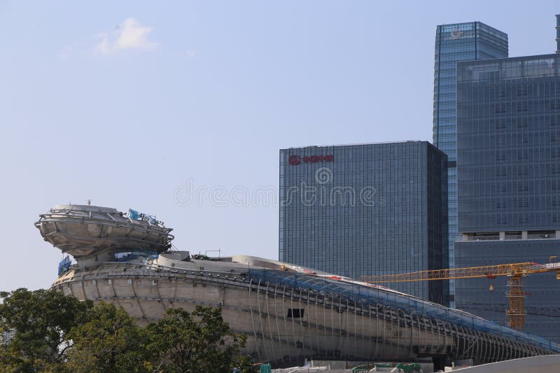 A Massive Building Under Construction in the Shape of an Alien ...