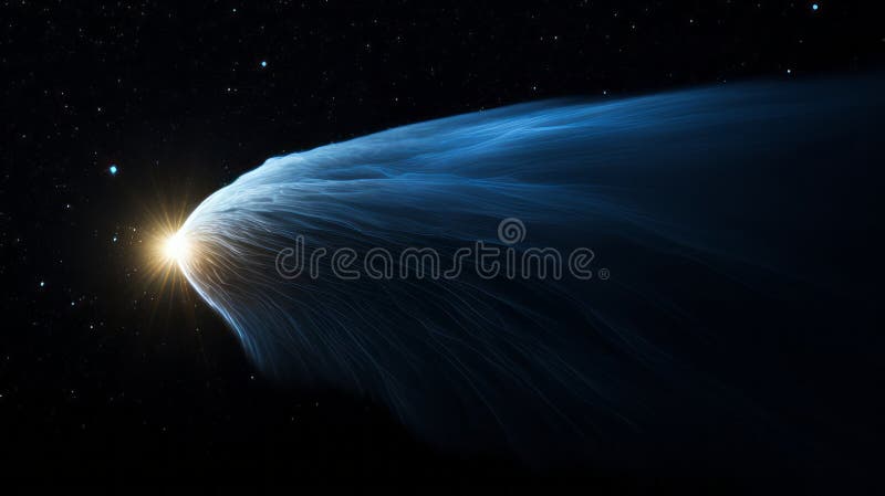 Massive Celestial Body with a Stunning Starry Backdrop Stock ...