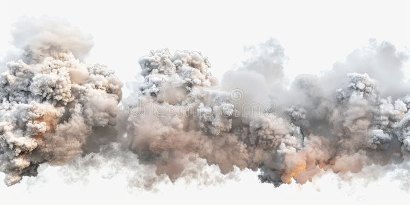 A Massive Cloud of Smoke Rises into the Air, Originating from the ...