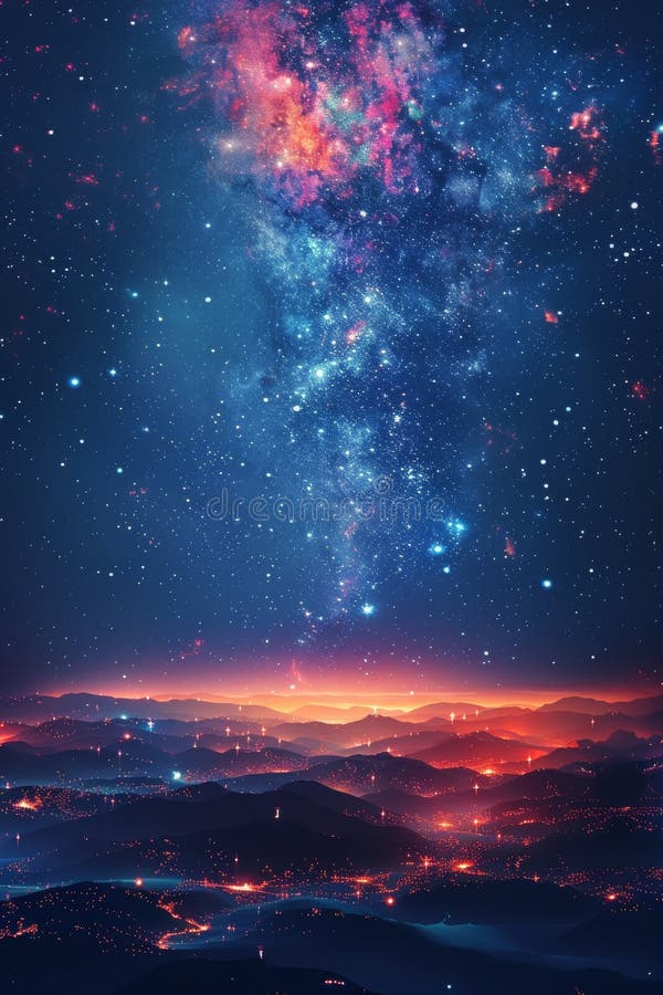 Massive Cluster of Stars in the Sky Stock Photo - Image of cluster ...