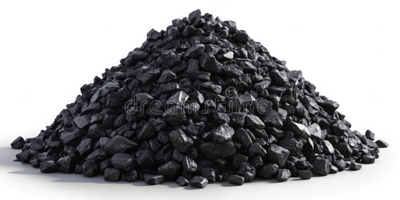 A Massive Coal Pile Industrial Fuel Stock Background Image Featuring ...