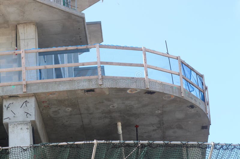 Massive Construction Site with a Building in Progress Stock Image ...