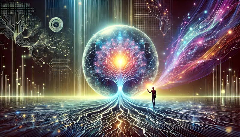 Massive Crystalline Sphere Floating in Levitating Shards of Light that ...