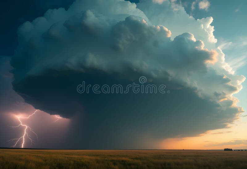 Massive Anvil Shaped Cumulonimbus Cloud Stock Illustrations – 5 Massive ...