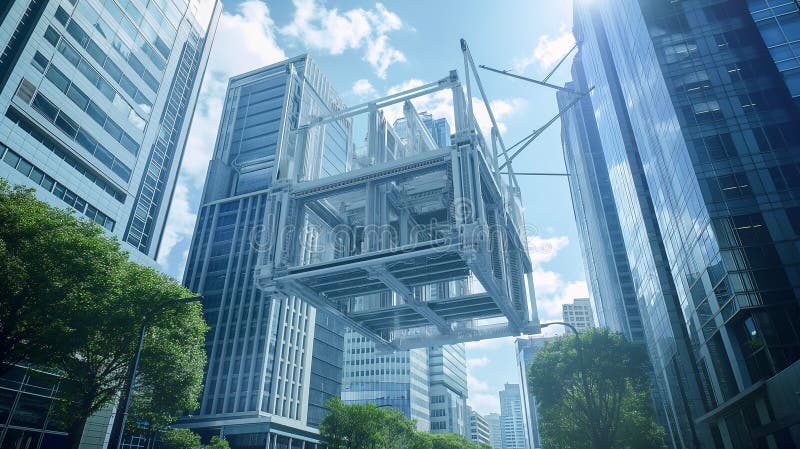 A Massive 3D Printer Constructing a Multi-story Building in an ...