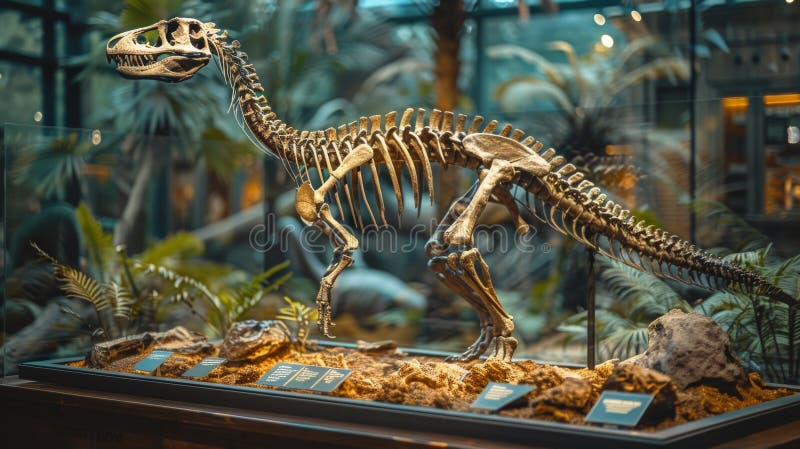 Dinosaur Skeleton Museum Exhibit Paleontology History Artifact ...