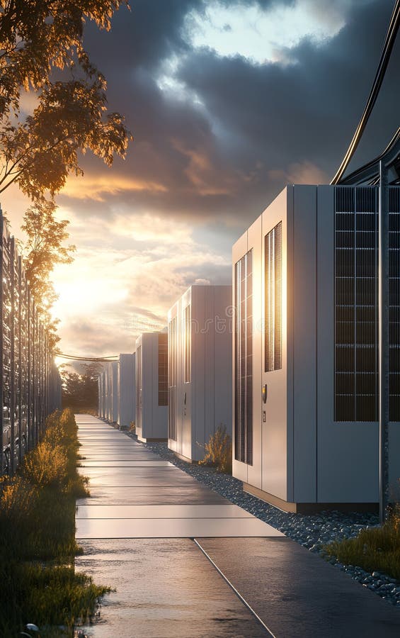 Massive Energy Storage Systems Storing Peak Power, with High-tech ...