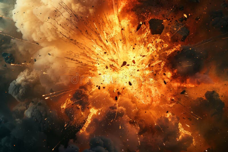 Inferno Unleashed a Symphony of Fire and Smoke Stock Illustration ...