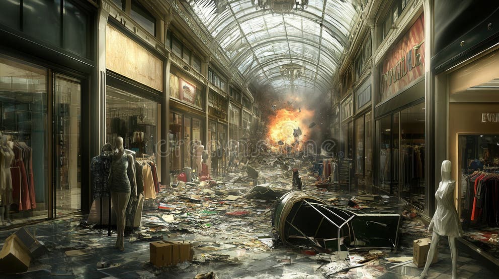 Massive Explosion Devastates Shopping District with Intense Shockwave ...