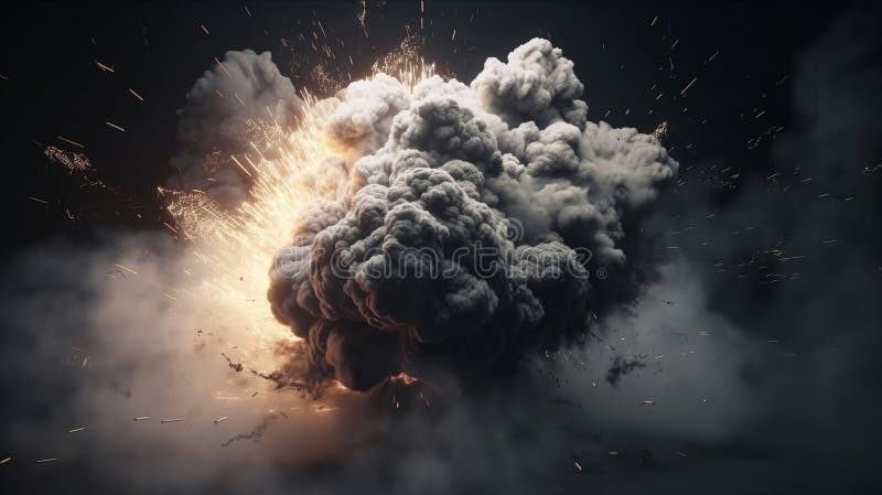 Massive Explosion: a Dramatic Visual Depiction of an Intense Blast ...