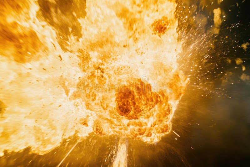 Massive Explosion Engulfs Oil Refinery in Flames at Dusk, Causing ...